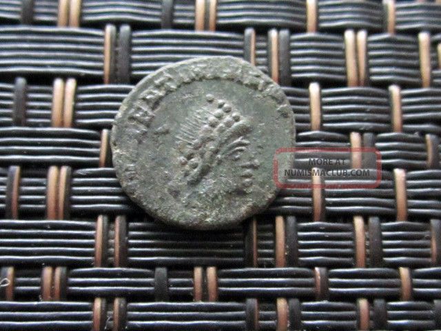Valentinian Ii 375 - 392 Ad Ae4 Victory, Wreath & Palm Ancient Roman Coin
