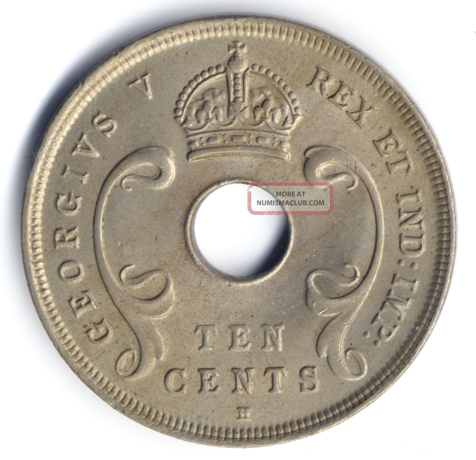 East Africa (kenya, Uganda, Etc) : George V 10 Cents 1920h (1/10th ...