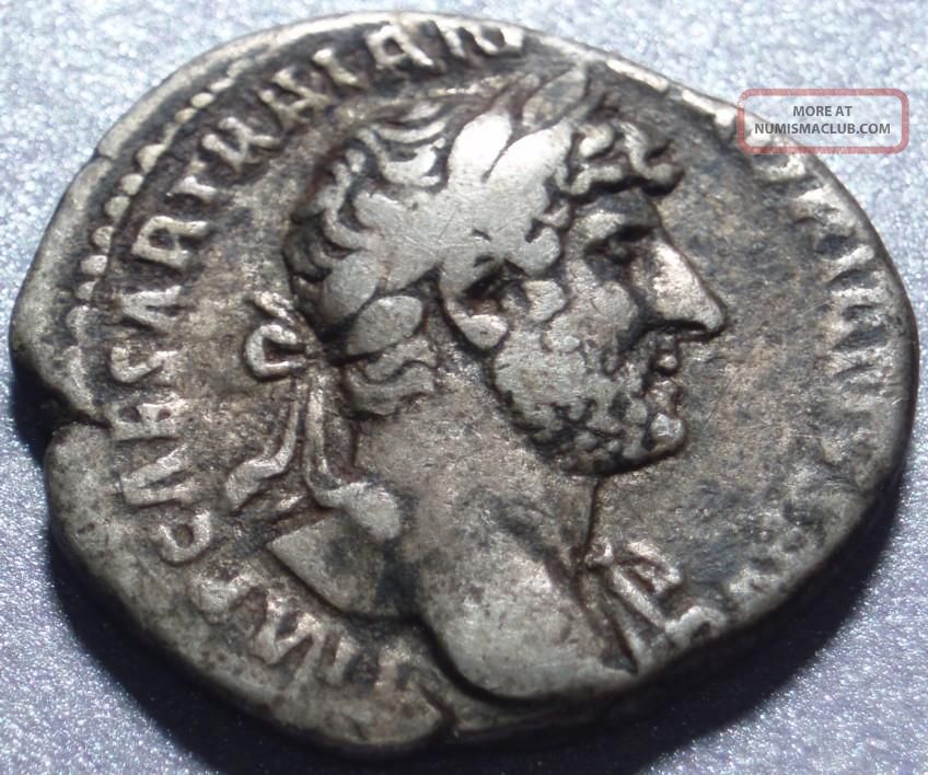 117 - 138 Ad Ancient Rome Silver Denarius, Emperor Hadrian Equitable ...