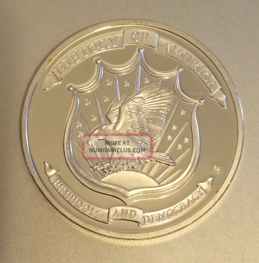 History Of America Declaration Of Independence July 4 Proof Coin Medal