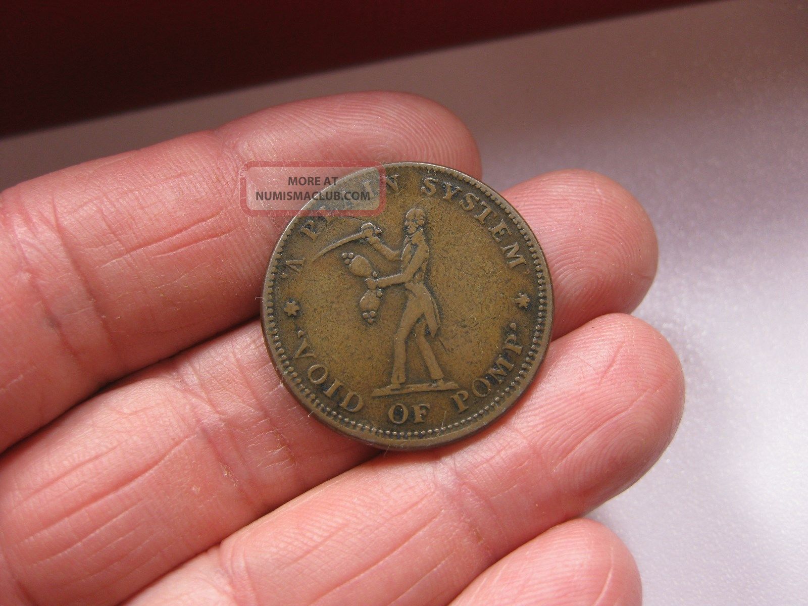 1834 Andrew Jackson, Plain System Void Of Pomp, Money Bags, Sword, Mule 66