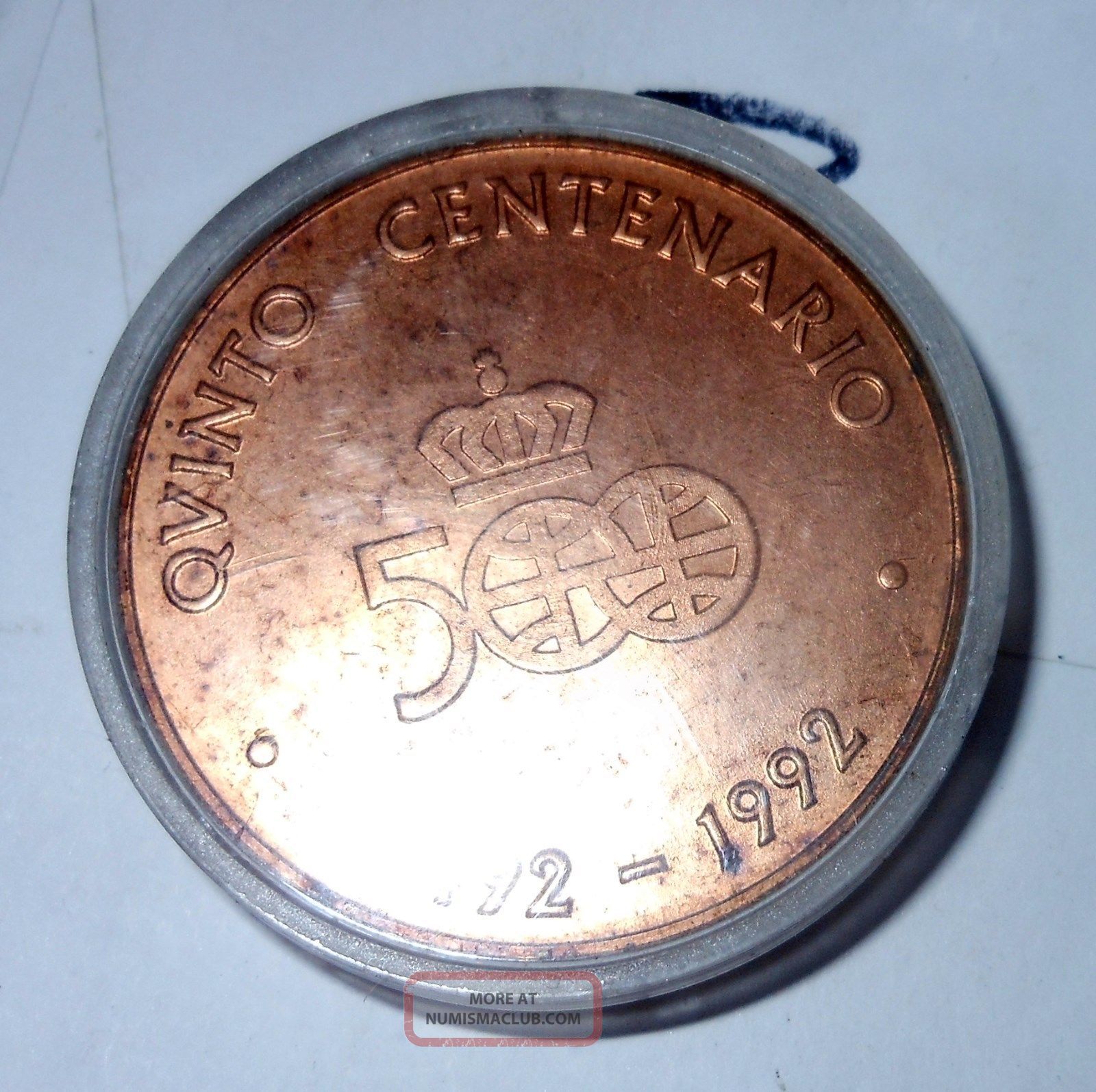 500 Year Commemorative Copper Medal Chistopher Columbus Brilliant ...