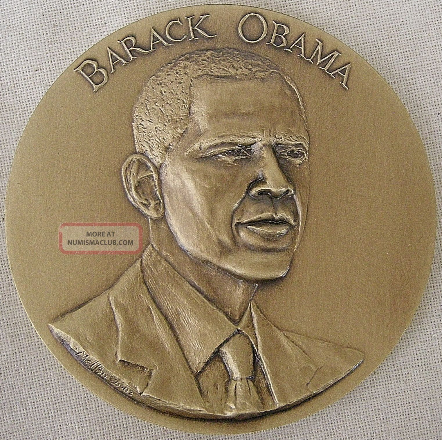Barak Obama Official Inauguration Medal, 2009 By Mark Mellon & Thomas ...