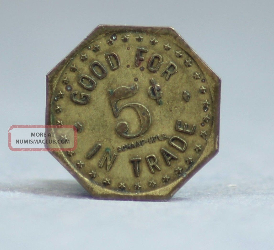 Vintage Hancock Minnesota Mn Bob ' S Recreation Trade Token Good For 5 ...