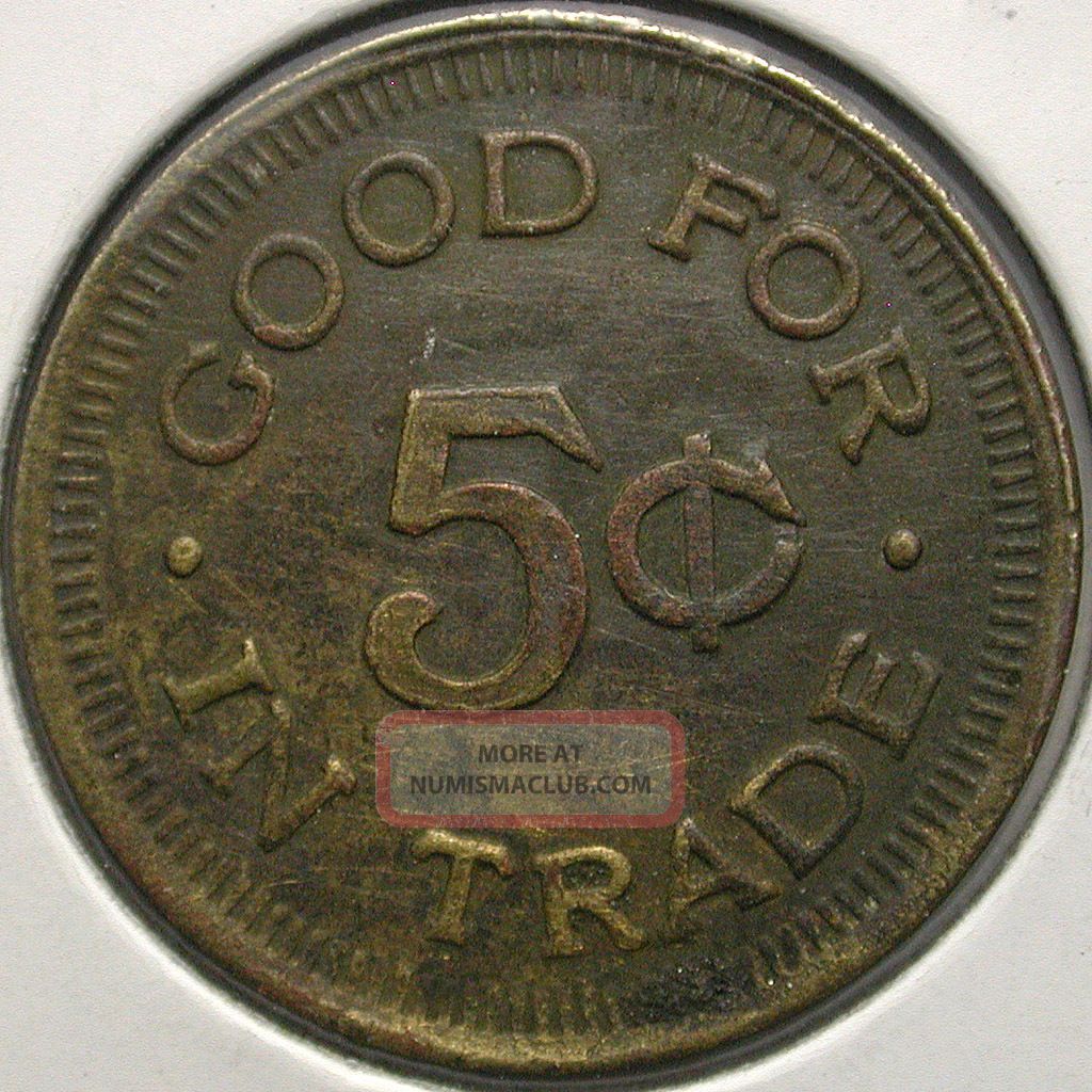 R&t Tavern, Edmonds, Washington 5 - Cent Trade Token