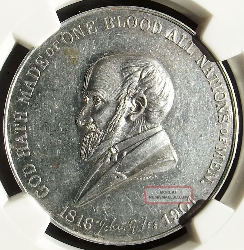 1901 John G. Fee Medal - Hk769, Ms62 Ngc, Berea Kentucky Token ...