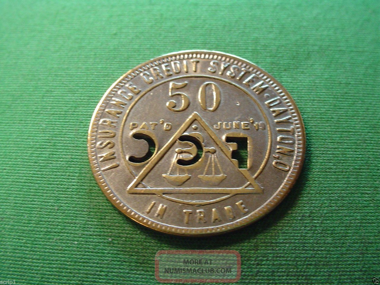 Coal Scrip Token 50¢ Fordson Coal Company - Mcveigh - Ky - Pike County