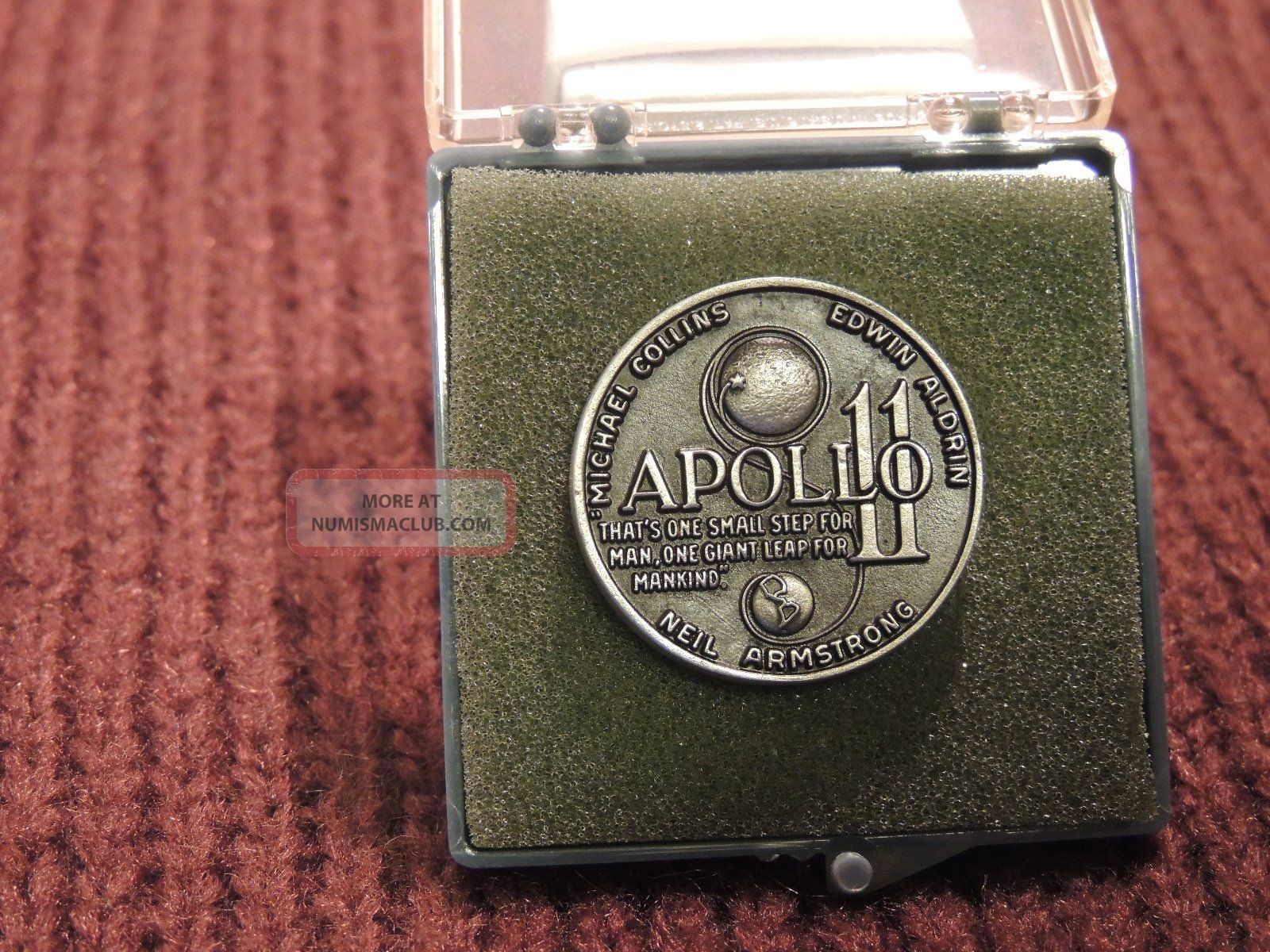 Apollo 11 1969 Nasa Lunar Landing Space Moon Balfour Medal Coin