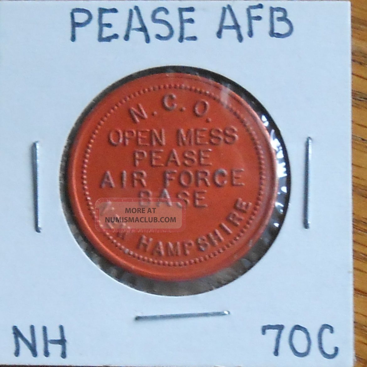 Pease Afb, Nh Nco Open Mess Military Token