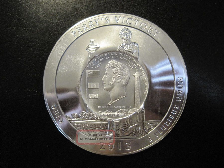 Daniel Carr 5 Oz. Silver Overstrike, Perry ' S Victory Centennial ...