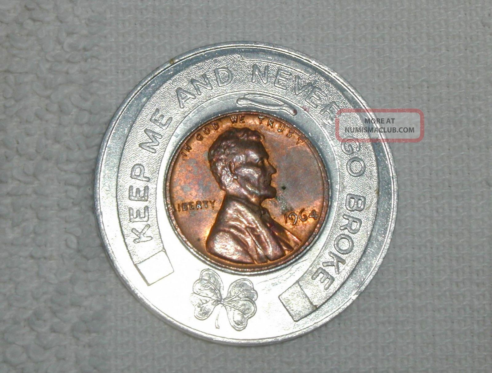 Wrangell Alaska Encased Cent Penny National Bank Almost Uncirculated ...