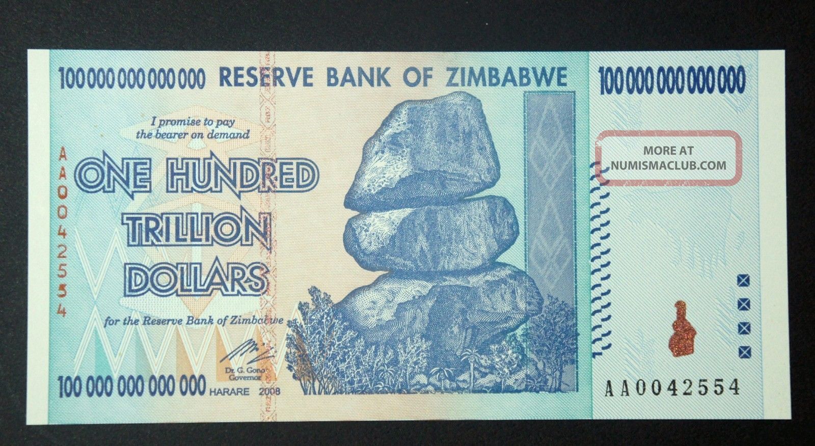 Zimbabwe 100 Trillion Dollar Bill Zimbabwe 100 Trillion Dollar Bill