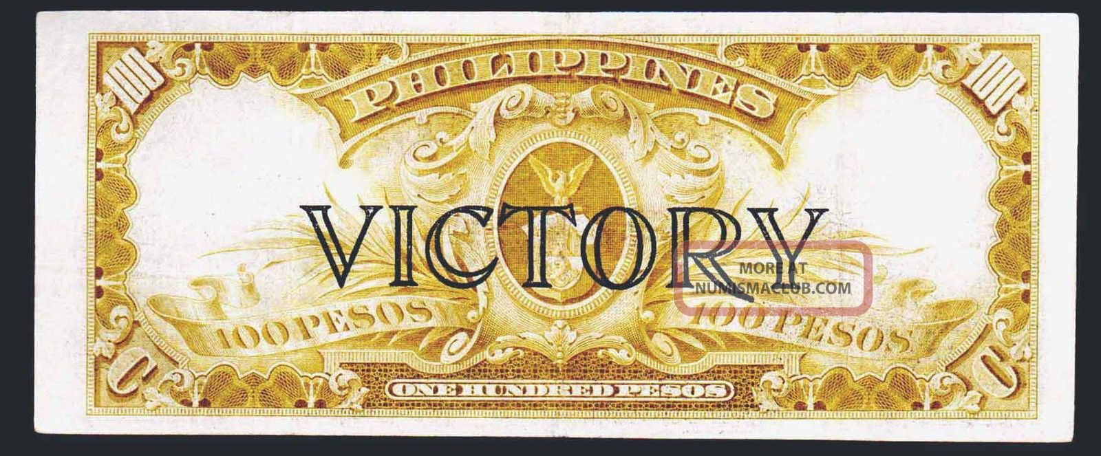Us Philippines 100 Pesos Victory Series Sn F00989859 Banknote