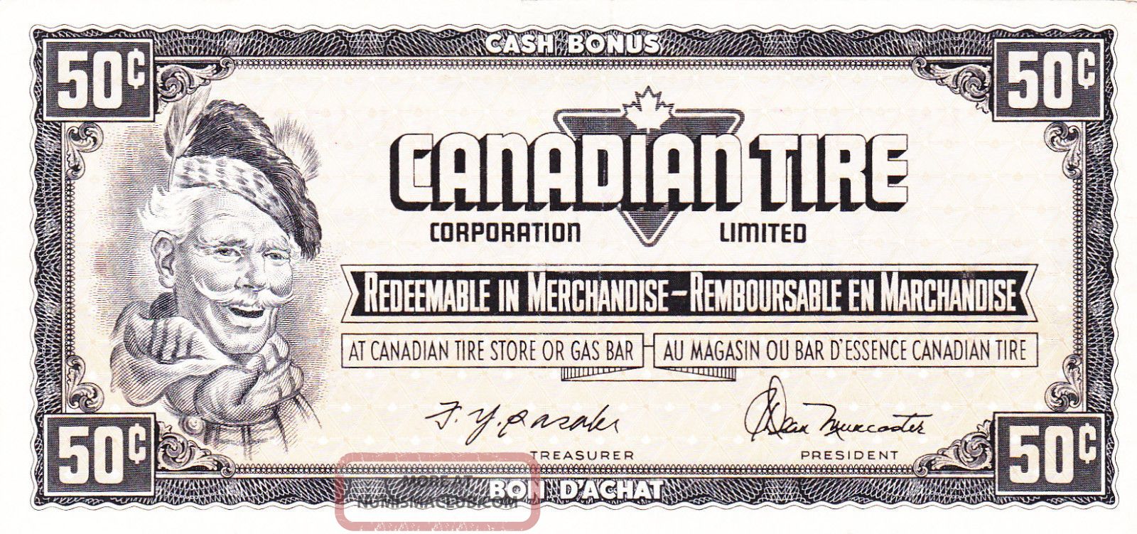 50 Cents Canadian Tire Money Vf 50-cents-canadian-tire-money-vf