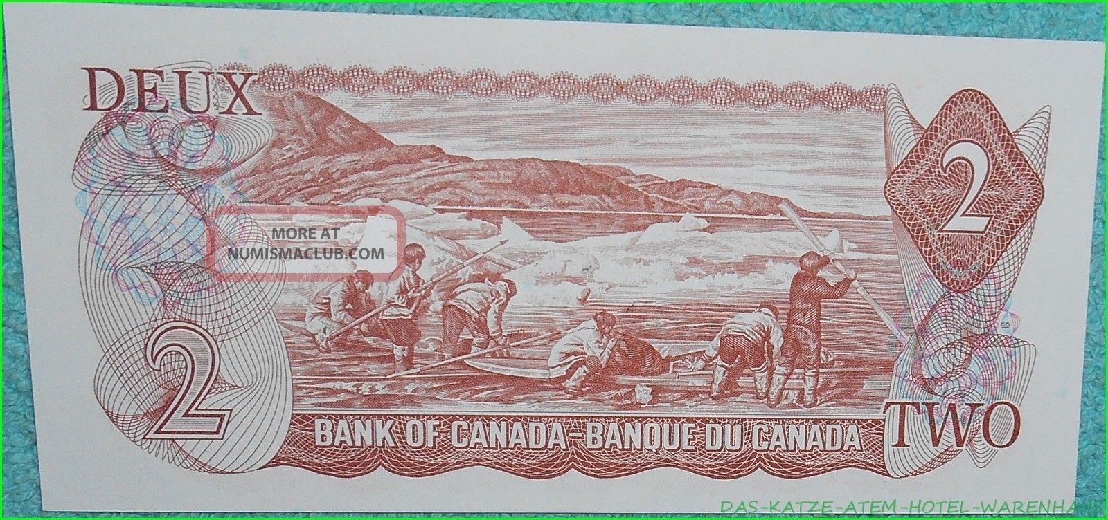 1974 Bank Of Canada 2 Dollar Bank Note Unc