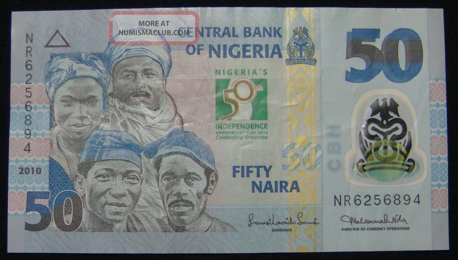 Nigeria 50 Naira 2010, Aunc.