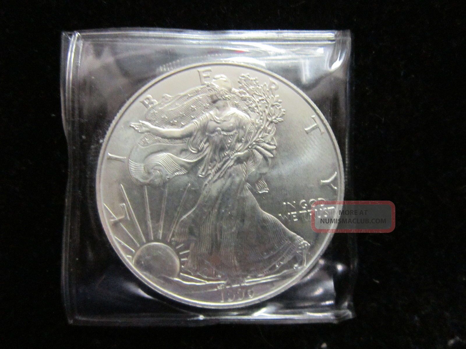 1996 American Silver Eagle 1 Oz. 999 Fine Key Date Unc