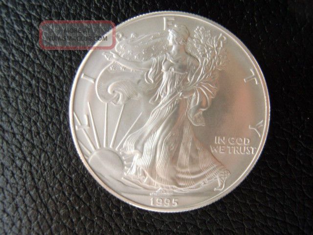 1995 Pristine Uncirculated American Eagle Silver Dollar