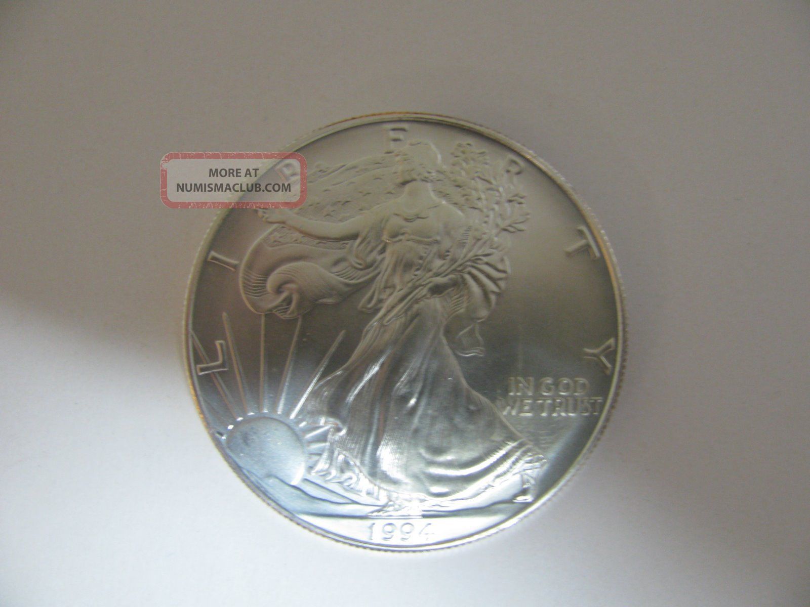 1994 Silver Eagle Dollar 1oz Us Bullion Coin American