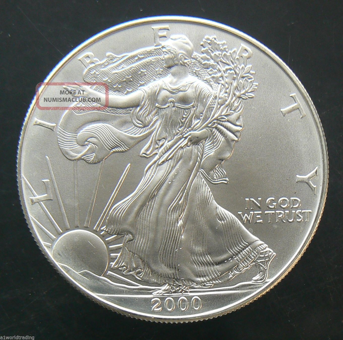 2000 Sae Silver American Eagle 1 Oz Coin
