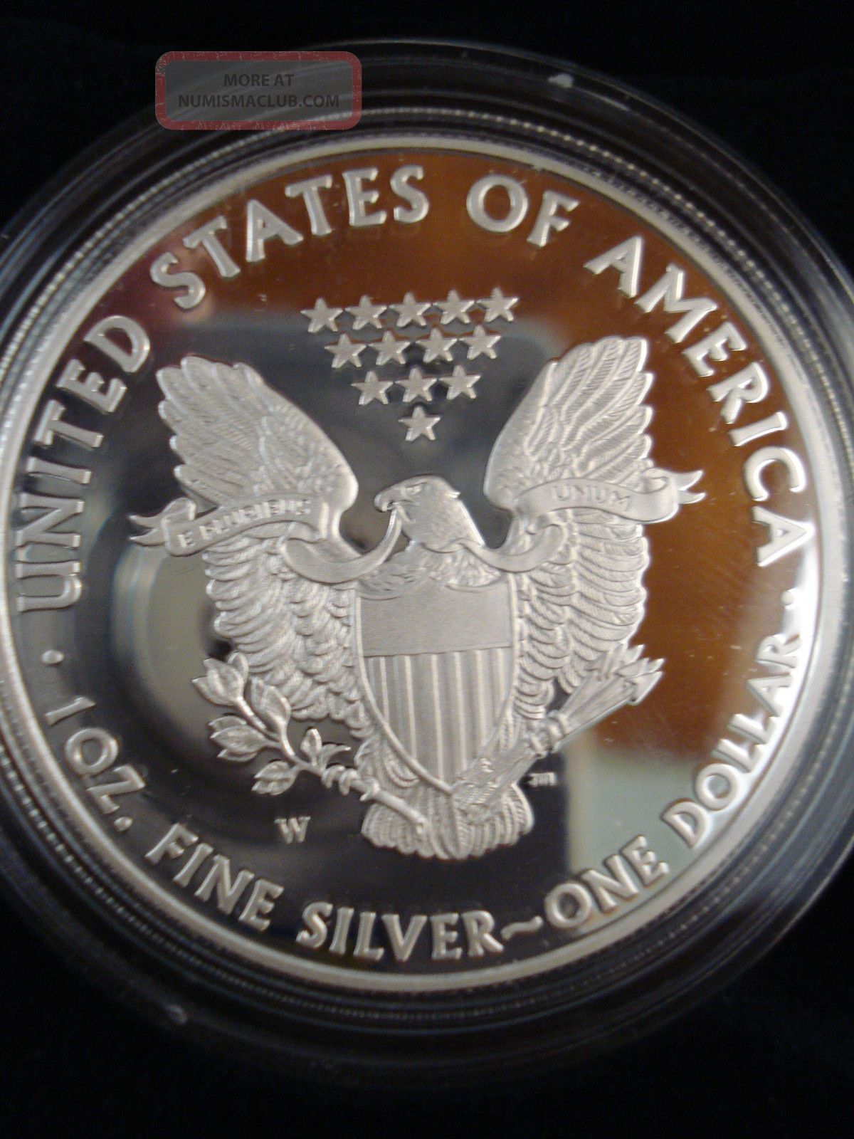 2008 - W Proof American Silver Eagle W/ Box And