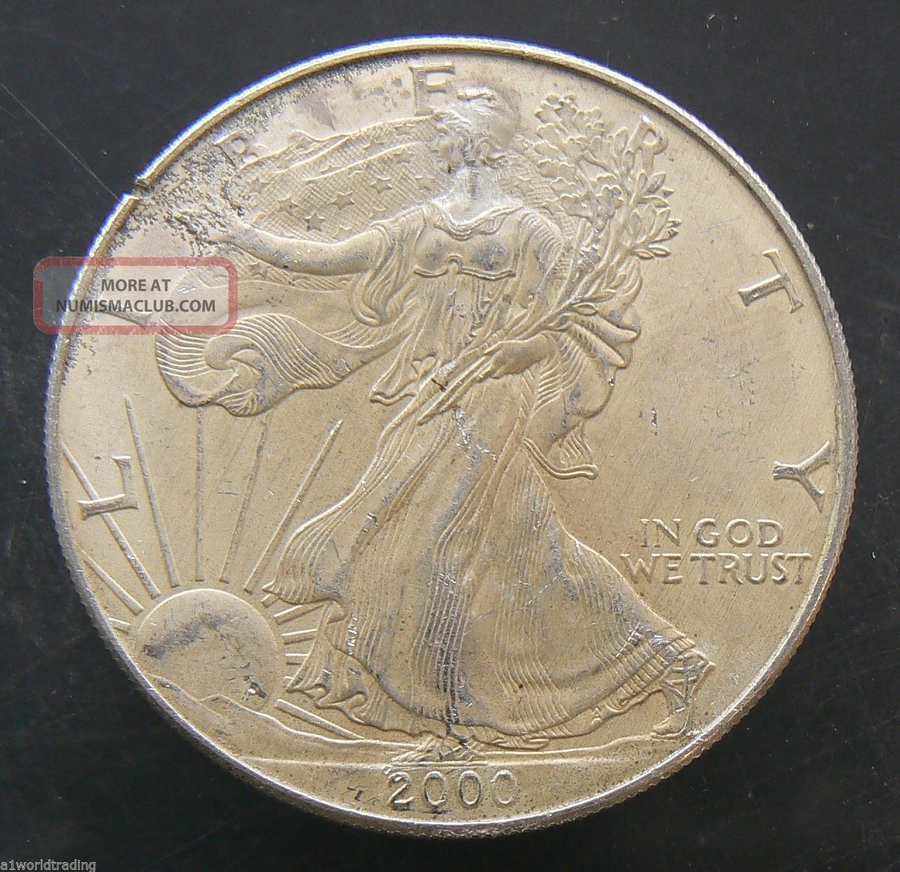 2000 Sae Silver American Eagle 1 Oz Coin