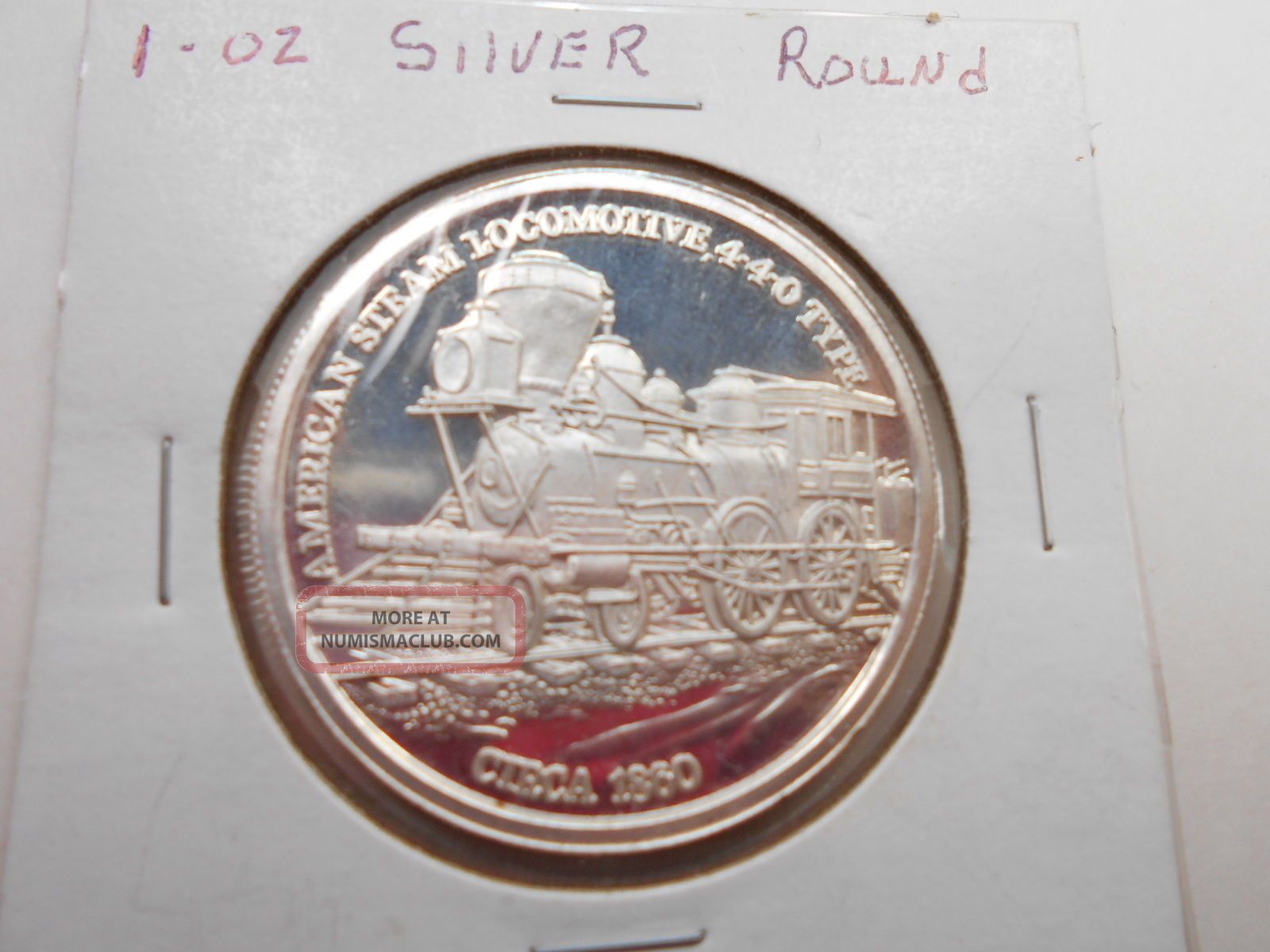 Silver Towne American Steam Locomotive One Troy Oz. 999 Pure Silver ...