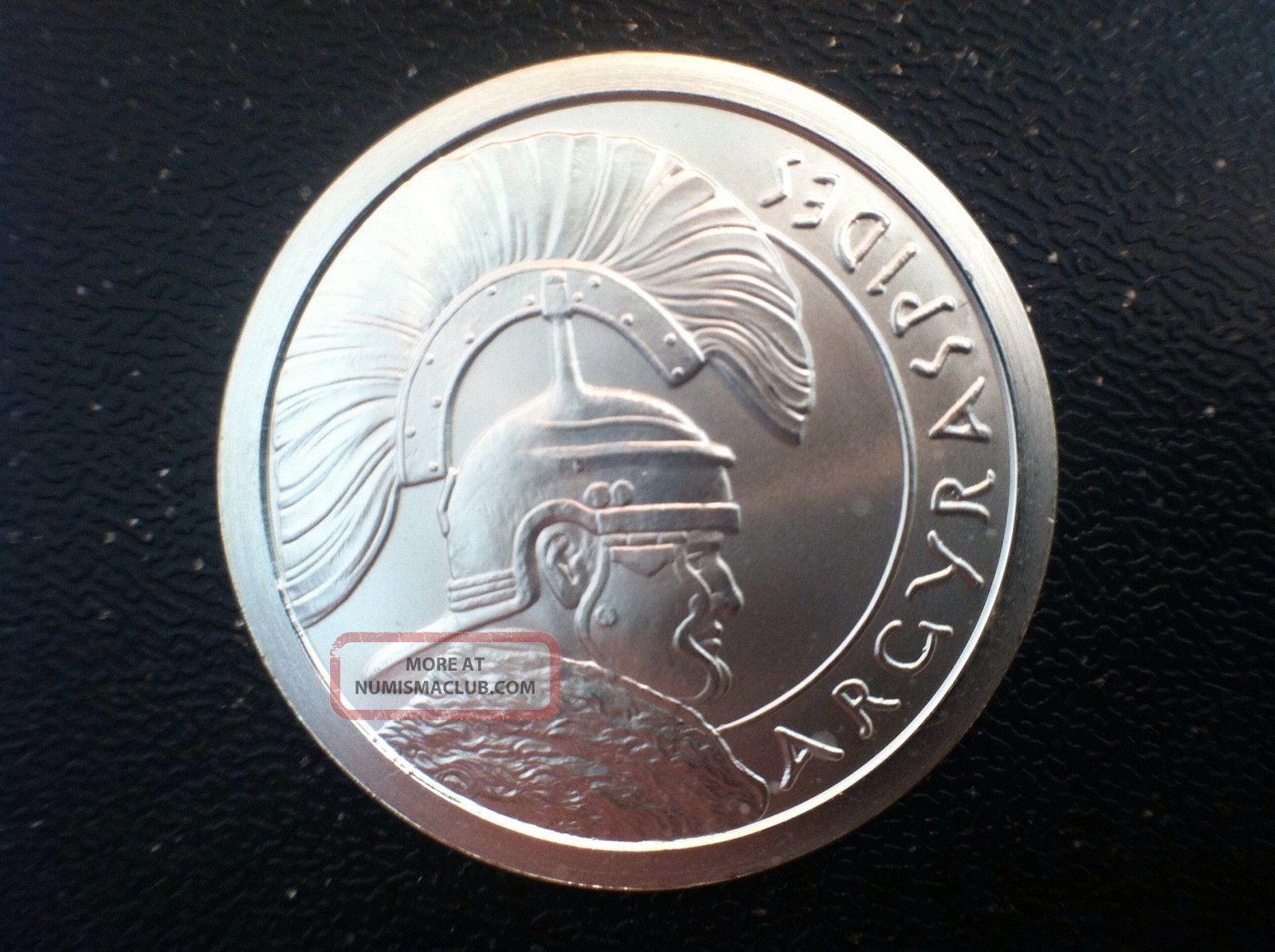 2013 ' Argyraspides ' 1 Troy Oz. 999 Silver Shield Round