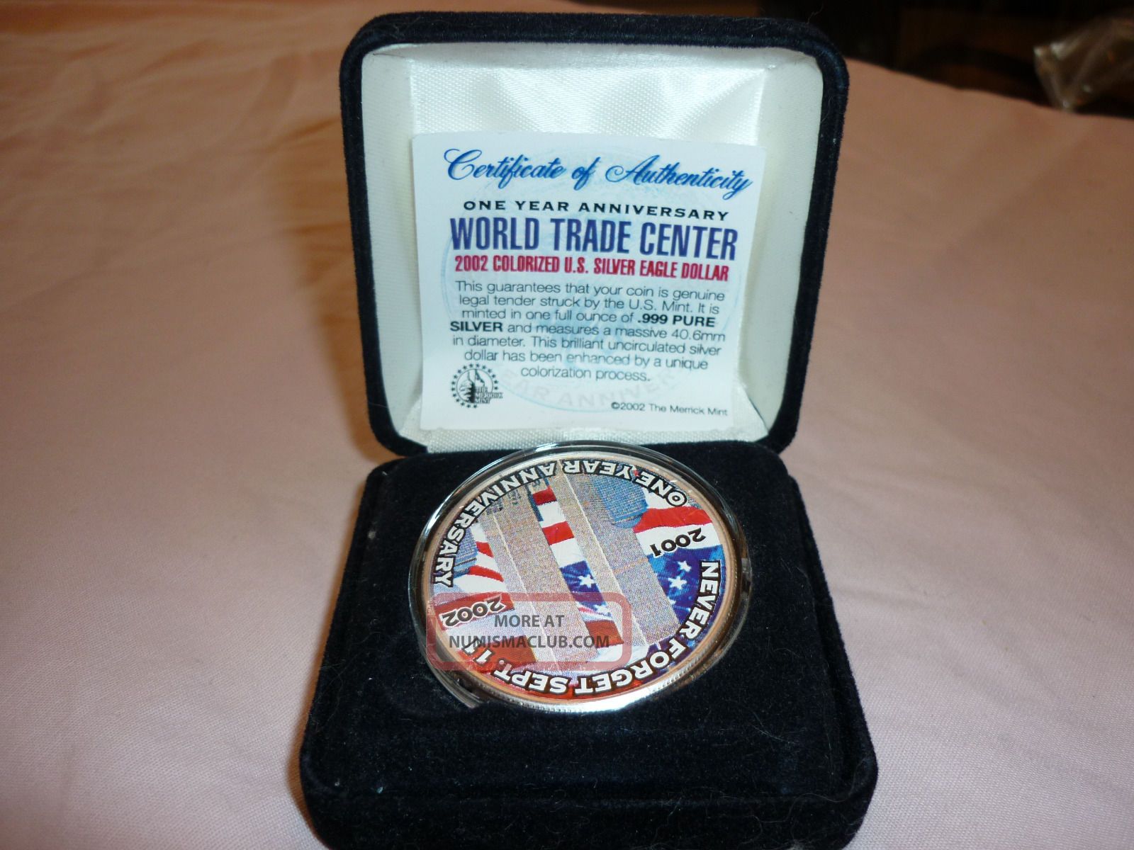 Sept 2011 $1 Coin From 9/11 One Year Anniversary Never Forget 1oz Fine ...