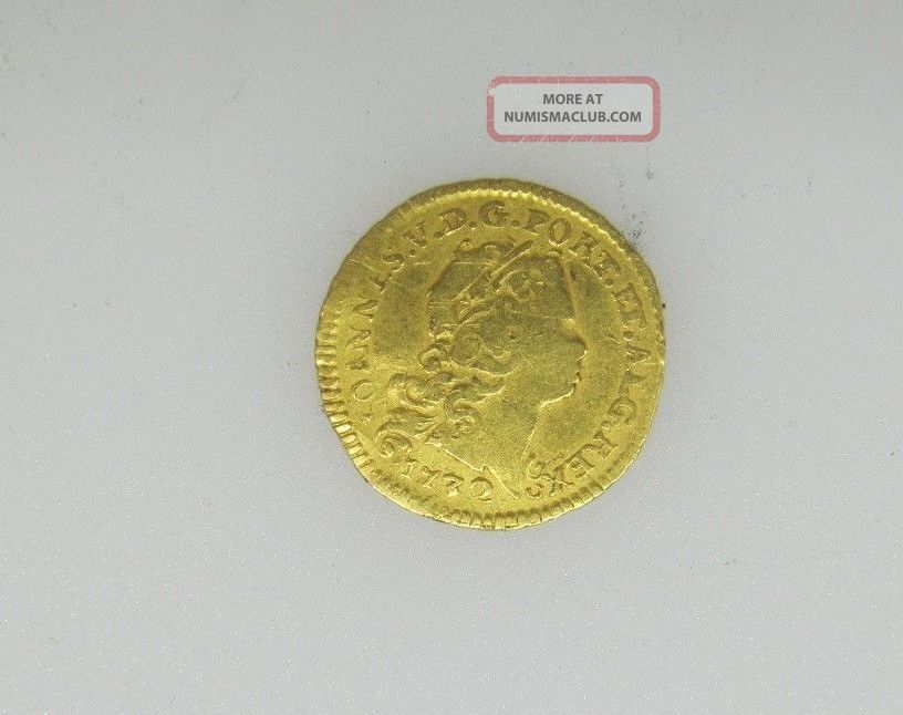 Grenada: 1732 British Colony. Gold 9 Shillings, Portugal 800 Reis Very ...