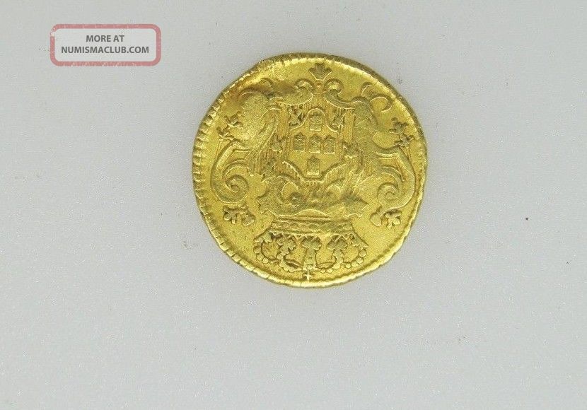 Grenada: 1732 British Colony. Gold 9 Shillings, Portugal 800 Reis Very ...
