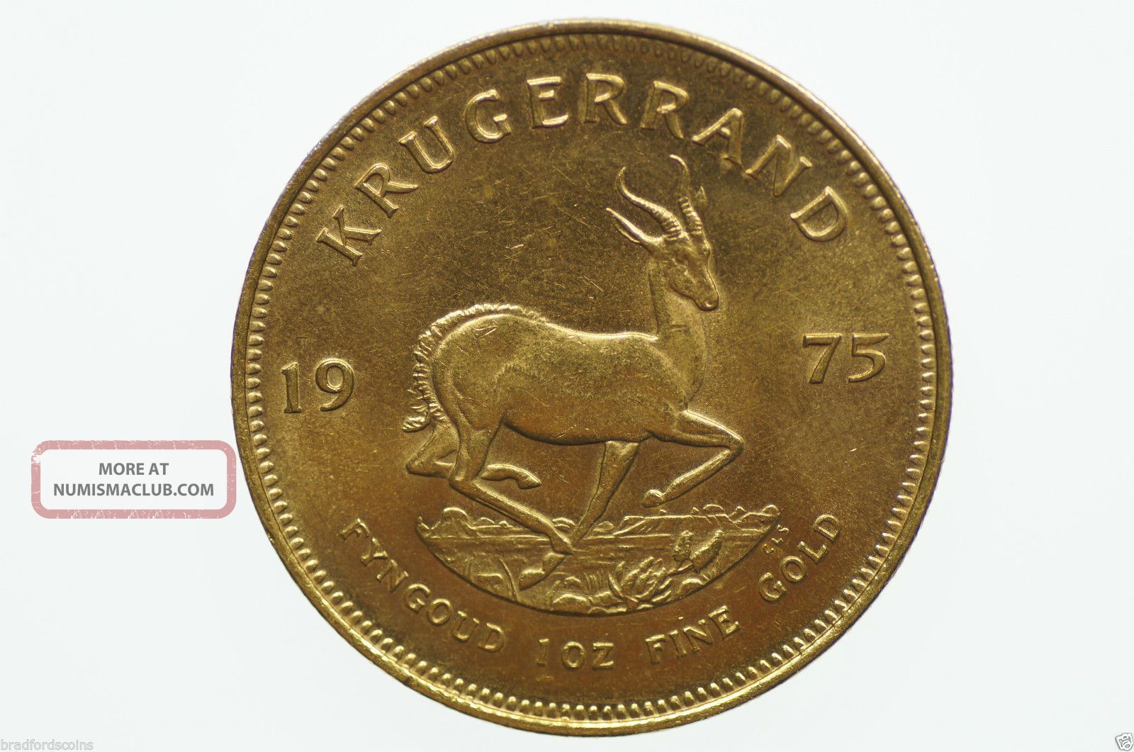 South Africa 1975 1oz Fine Gold Krugerrand In Uncirculated