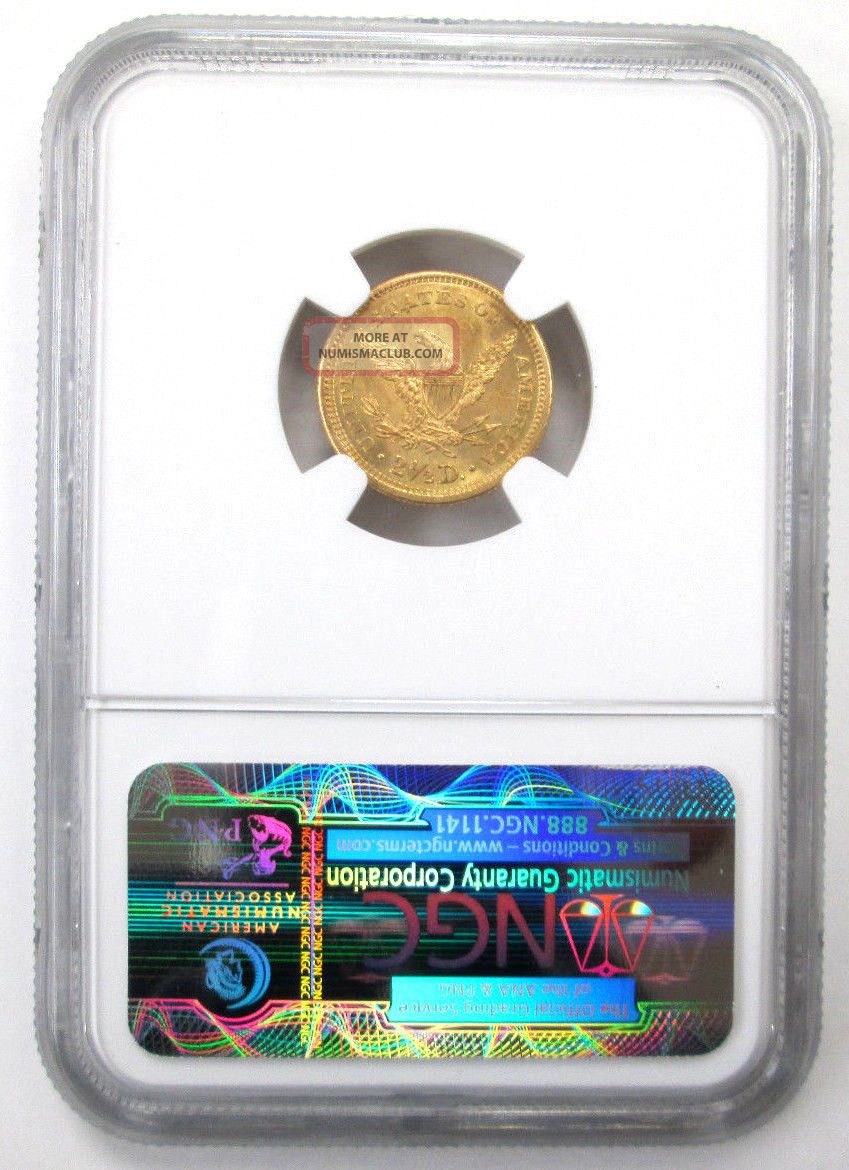1907 United States $2. 5 Liberty Head Gold Quarter Eagle Ngc Ms64 1907 United States $2. 5 Liberty Head Gold Quarter Eagle Ngc Ms64