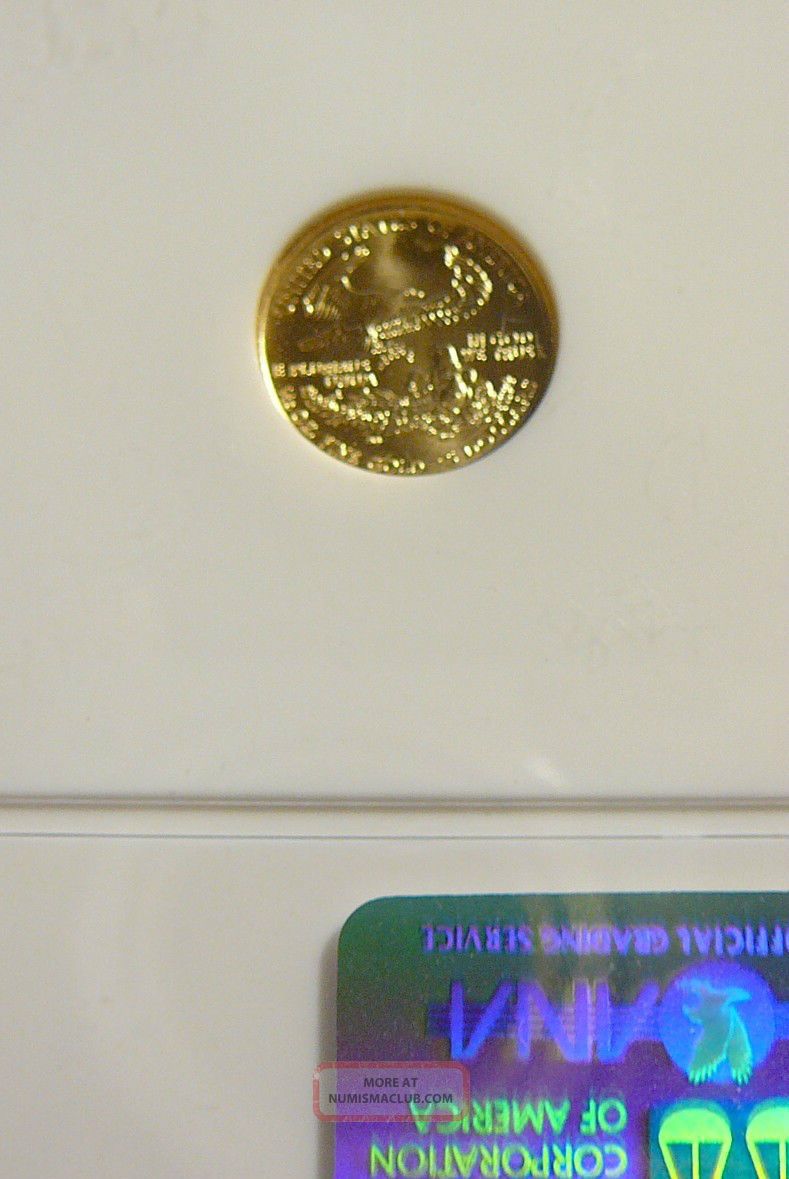 2000 Ms 70 American Eagle Gold Coin 1/10 Oz Valued $400 Collectors Ncg