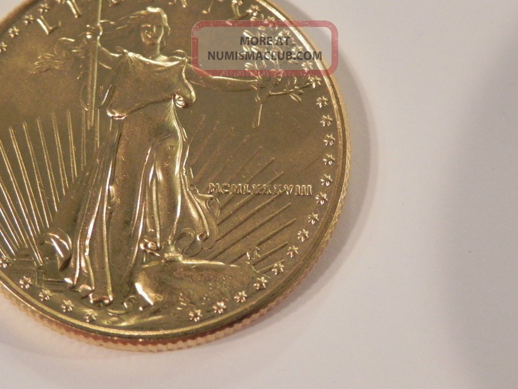 1988 $25 1/2 Oz. Fine Gold American Eagle Coin Uncirculated Rare Mintage C