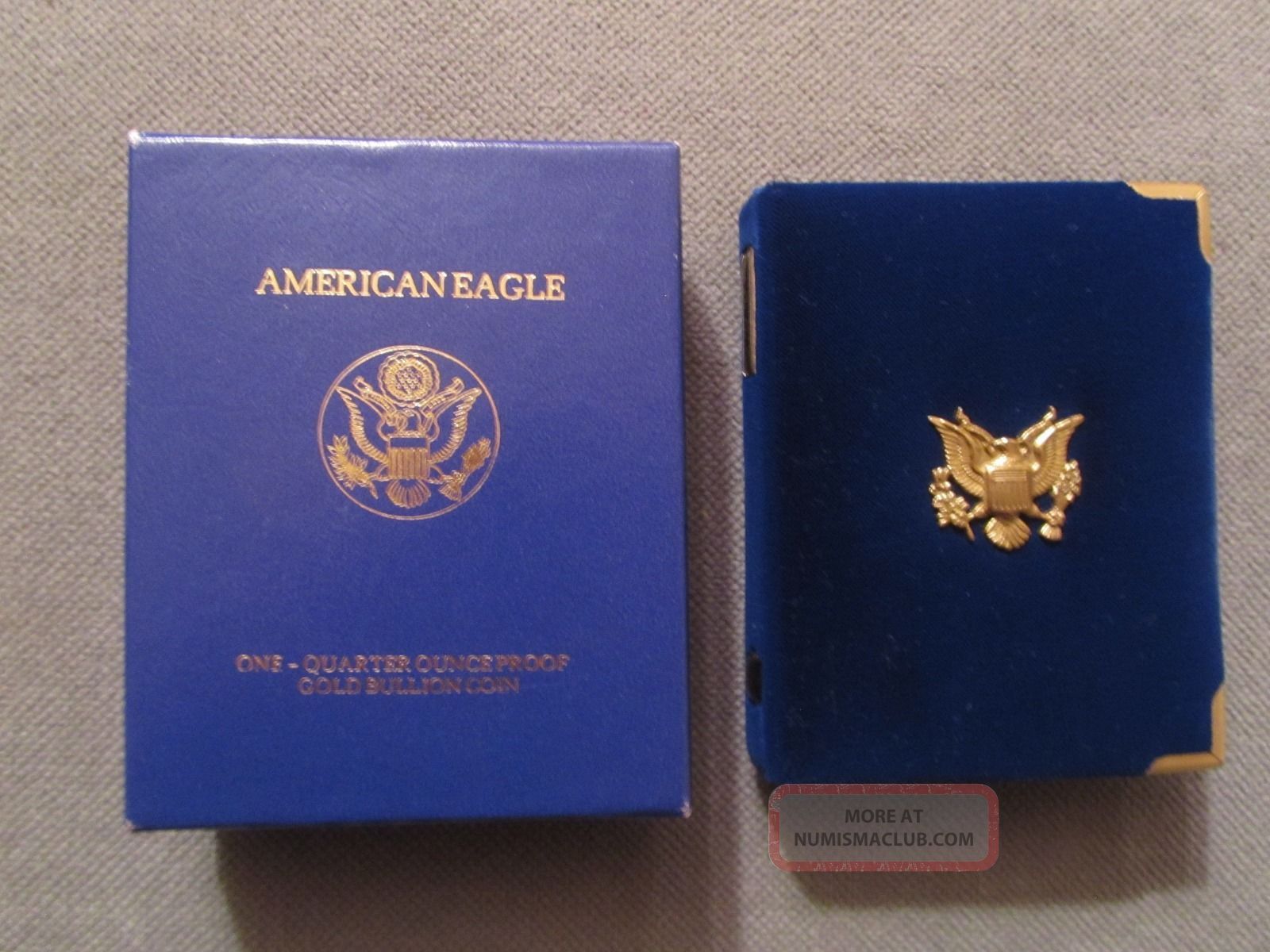 1990 P - Quarter Ounce Proof Gold Bullion Coin American Eagle W/ Box