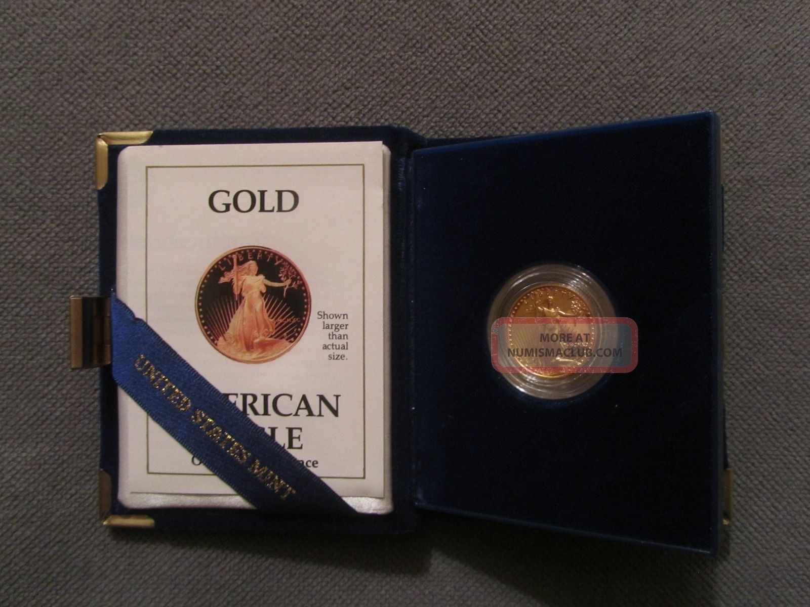 1990 P - Quarter Ounce Proof Gold Bullion Coin American Eagle W/ Box