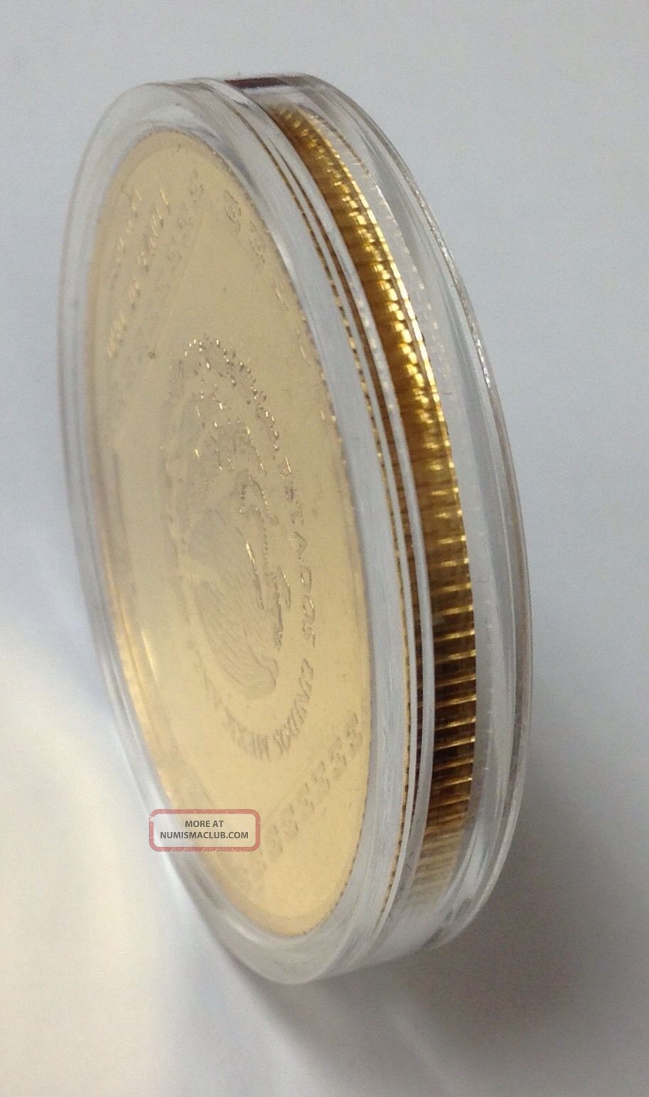 1993 Mexico 100 Nuevo Pesos Proof Gold Hacha Ceremonial Coin