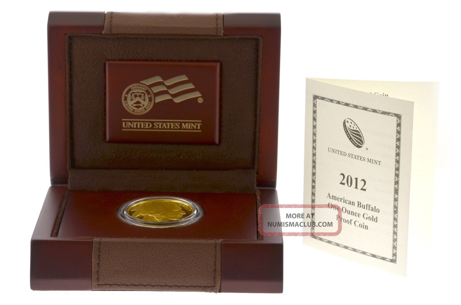 United States 2012 American Buffalo One Ounce Gold Proof Coin - Box & Info