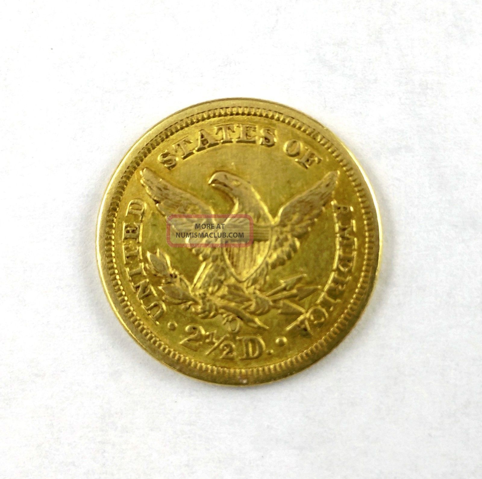1856 - O $2. 50 Liberty Head Gold Coin