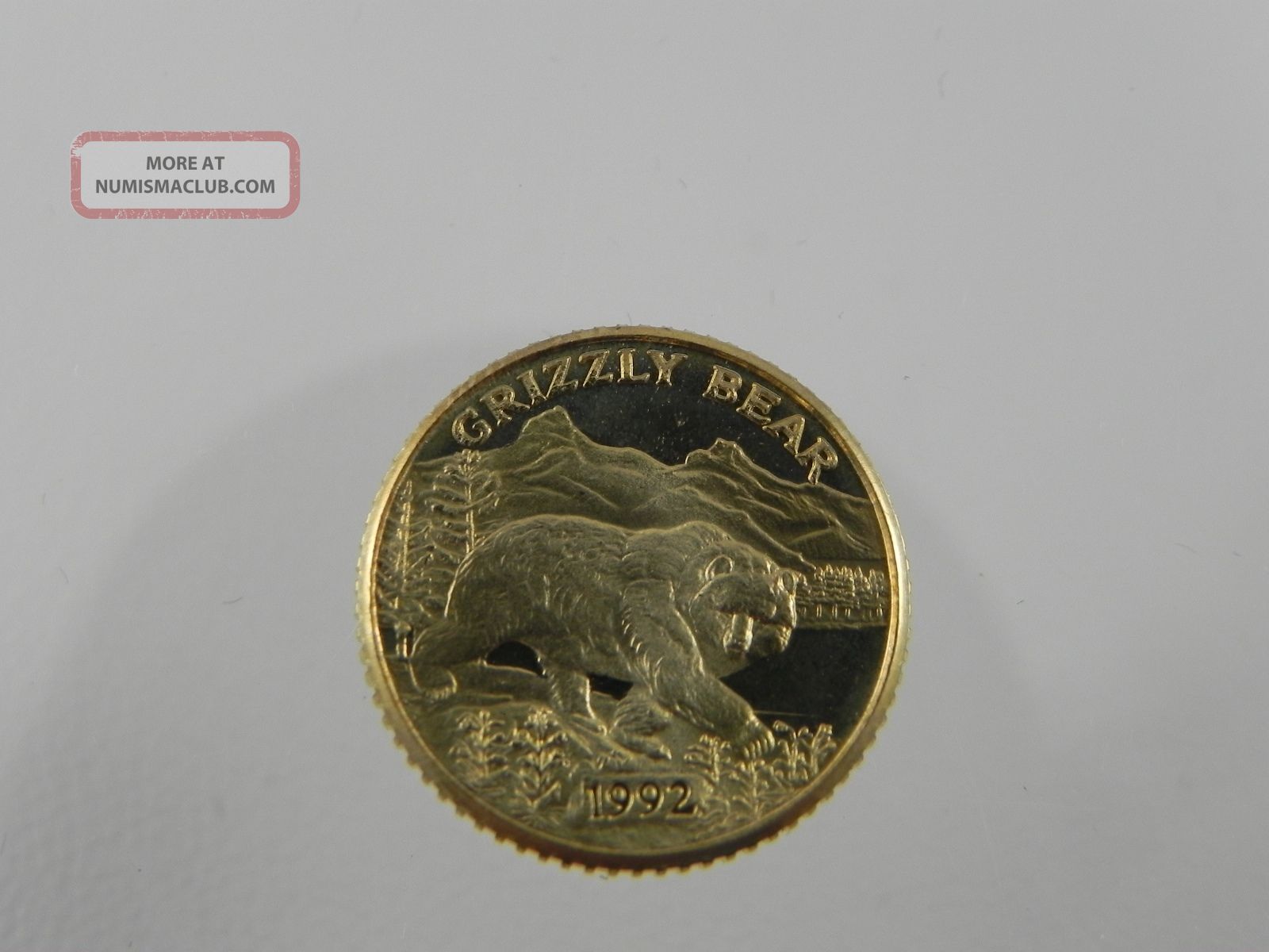 1992 U. S. National Forests Service Gold Coin - 100 Years - Bear 1/10 ...