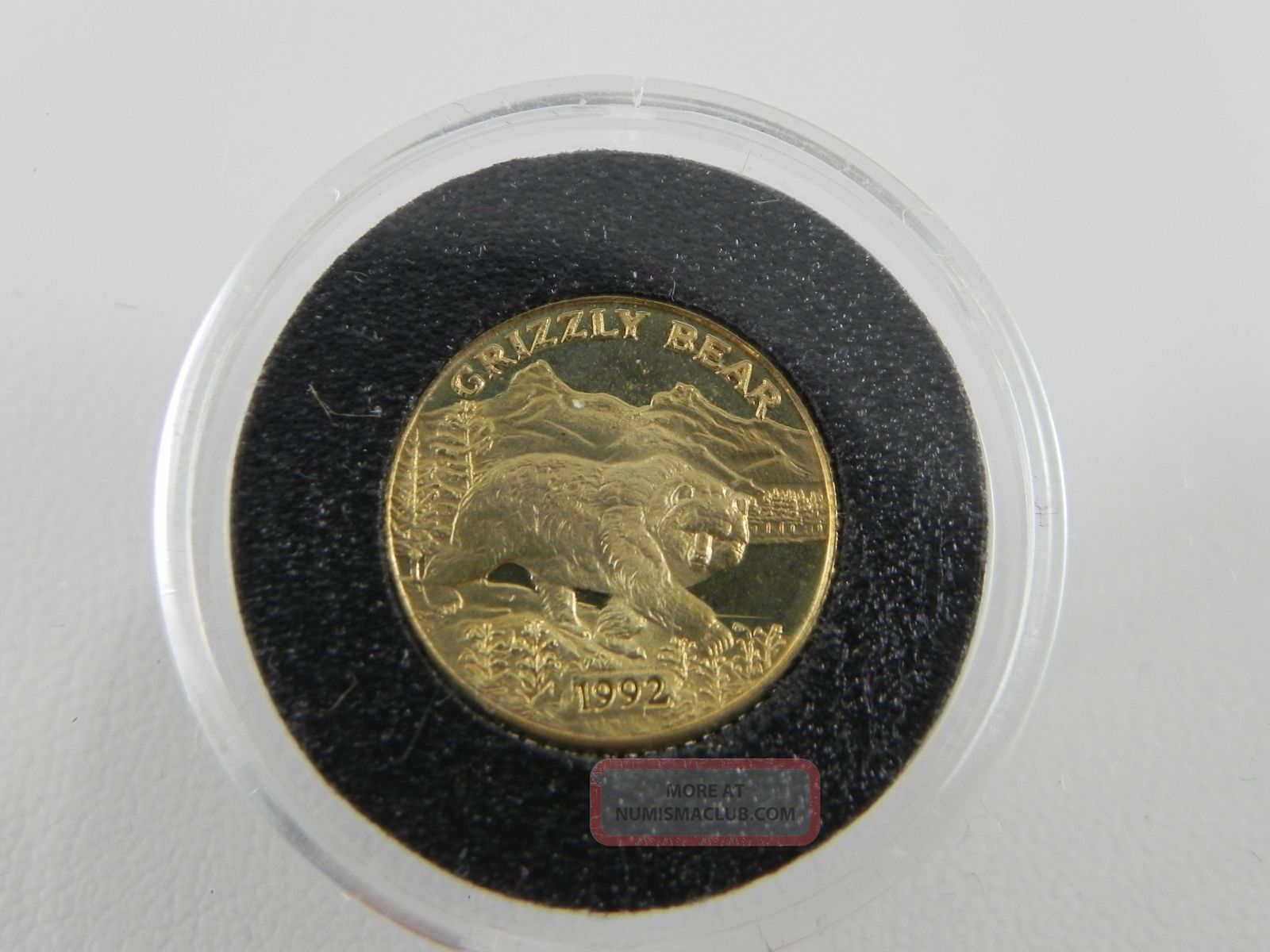 1992 U. S. National Forests Service Gold Coin - 100 Years - Bear 1/10 ...