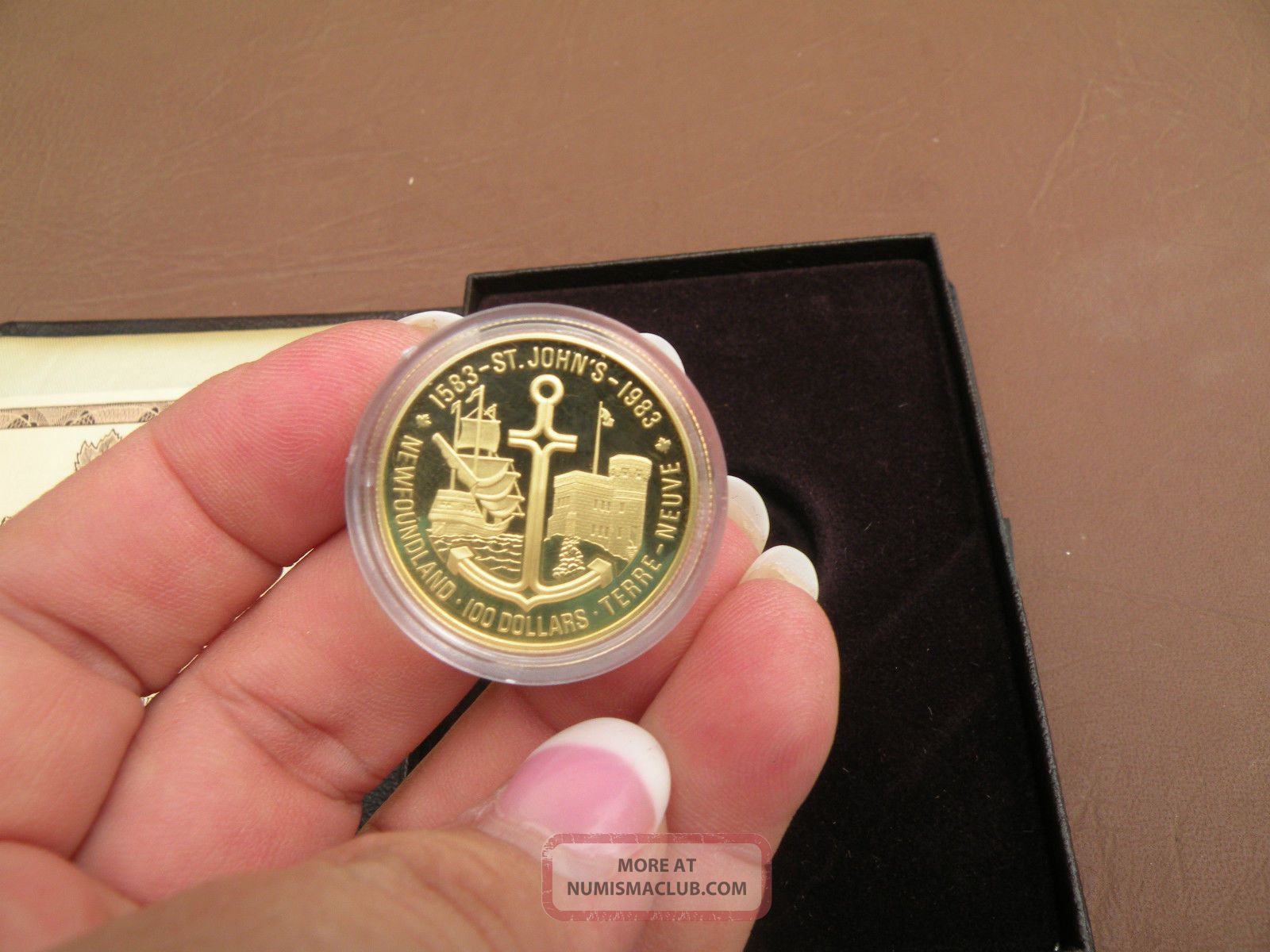 1983 Canada $100 22 Kt Gold Proof Coin And S2