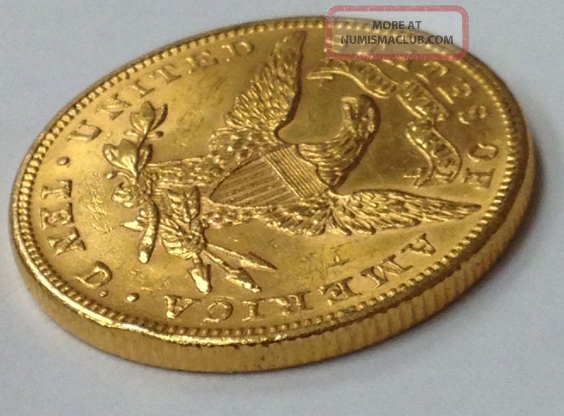 1893 $10 American Liberty Head Gold Eagle Coin Rare