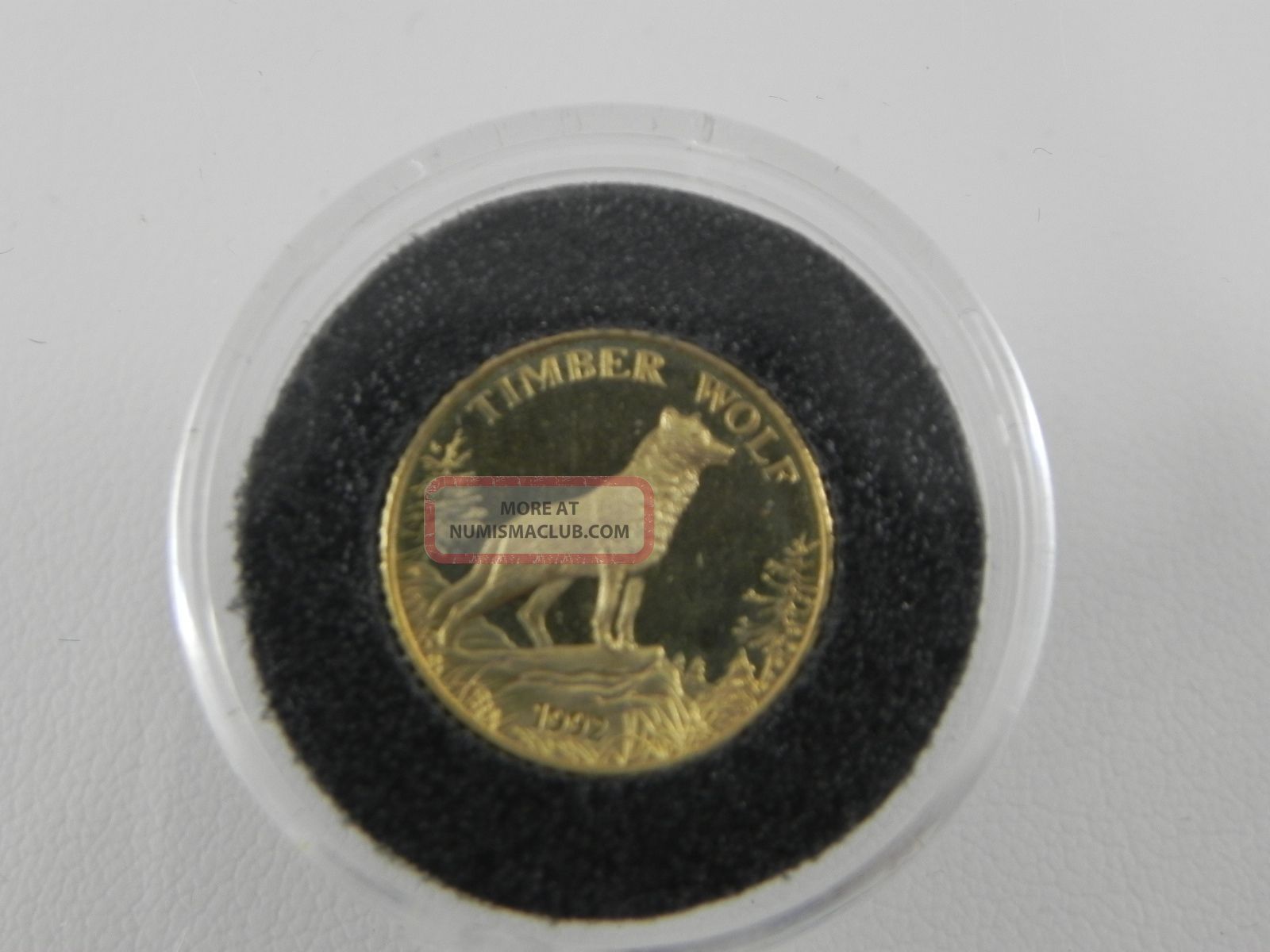 1992 U. S. National Forests Service Gold Coin - 100 Years - Wolf 1/10 ...