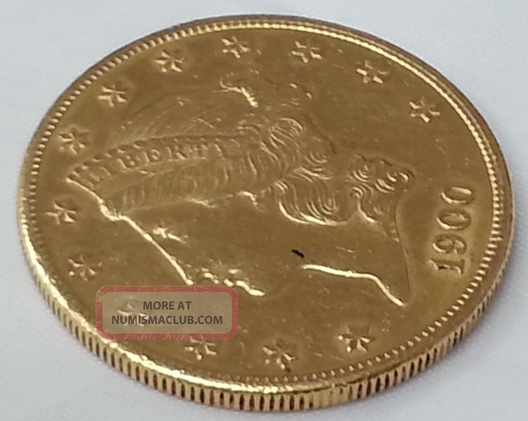 1900 - S $20 American Liberty Head Double Eagle Gold Coin Rare