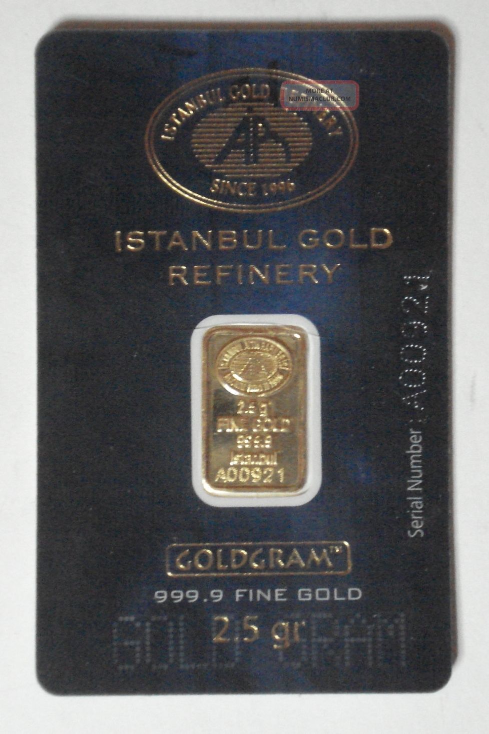2. 5 Gram Gold Bar Istanbul Gold Refinery 999. 9 Pure In