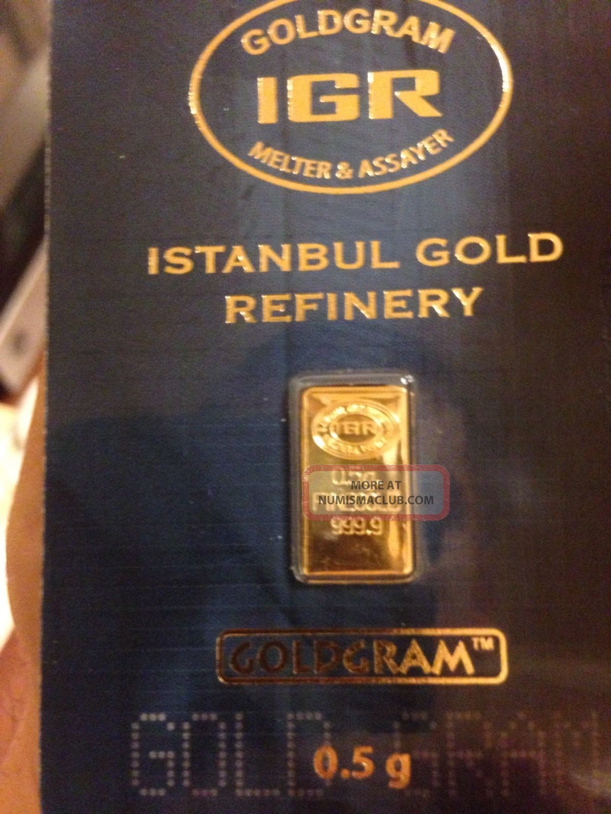 0. 5 Gram Igr 24kt Gold Bar