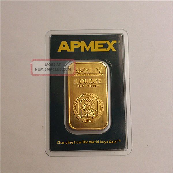 1 Oz Apmex Gold Bar. 9999 Fine In The Box