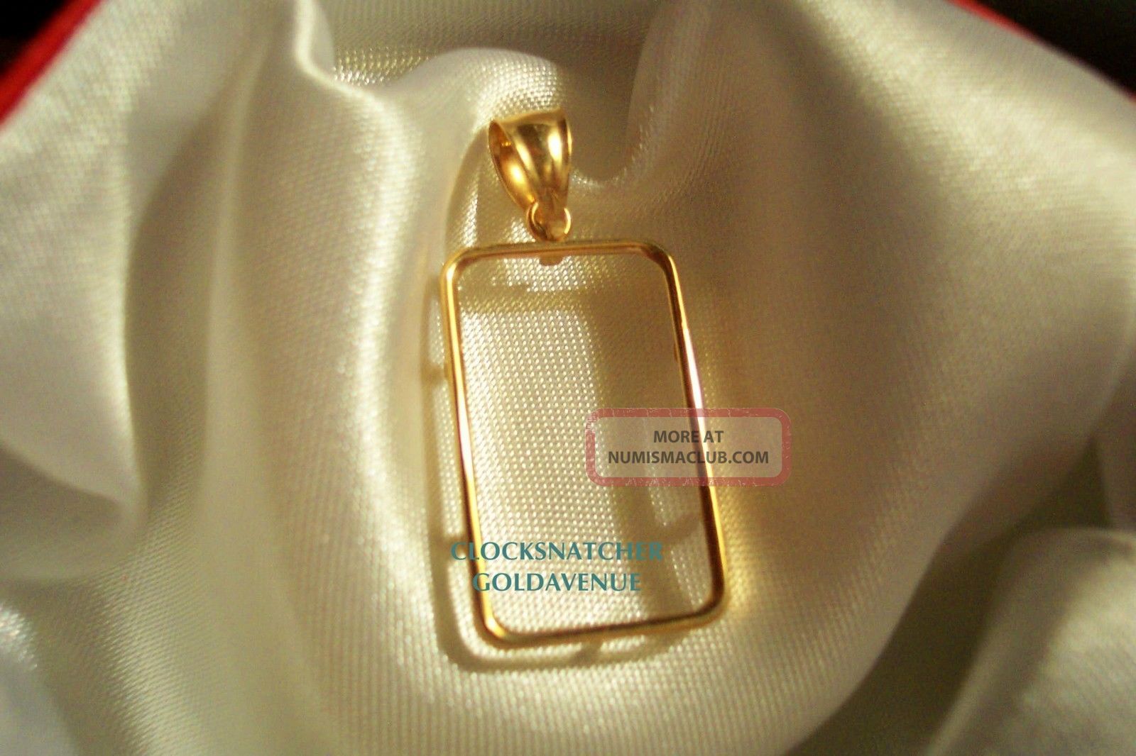 14 Kt Solid Gold Bezel For 2. 5 Gram Pamp / Credit Suisse Gold Bar.